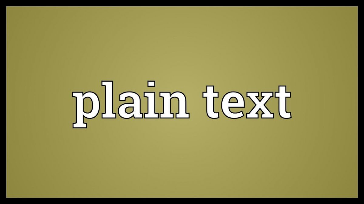 Plain Text Rich Text 